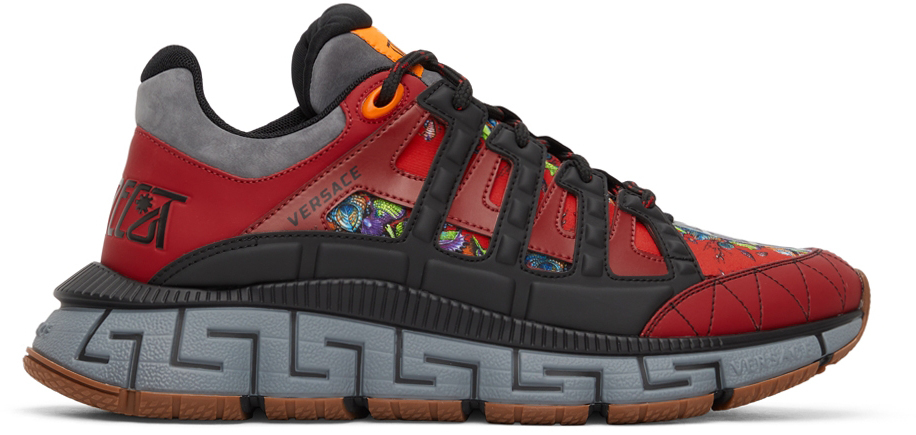 Versace Multicolor Trigreca Sneakers Versace