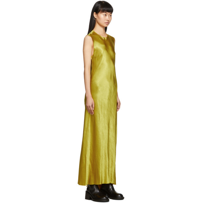 Ann Demeulemeester Yellow Keyhole Dress Ann Demeulemeester