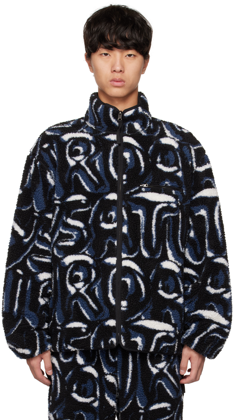 Saturdays NYC Blue Spencer Spellout Reversible Jacket Saturdays NYC