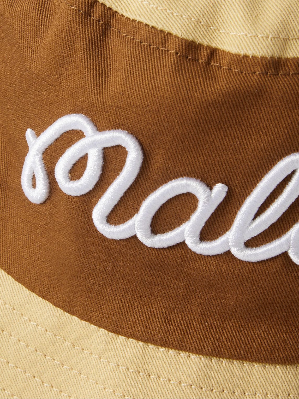 Malbon Golf - Logo-Embroidered Two-Tone Cotton-Canvas Bucket Hat Malbon ...