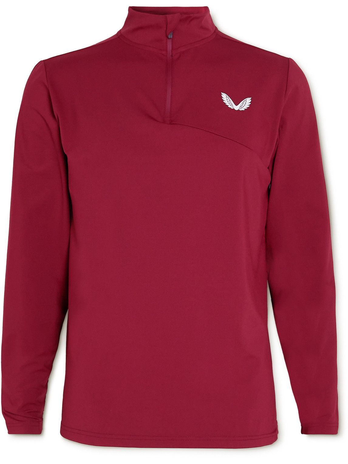 Castore - Panelled Stretch-Jersey Half-Zip Golf Top - Burgundy CASTORE