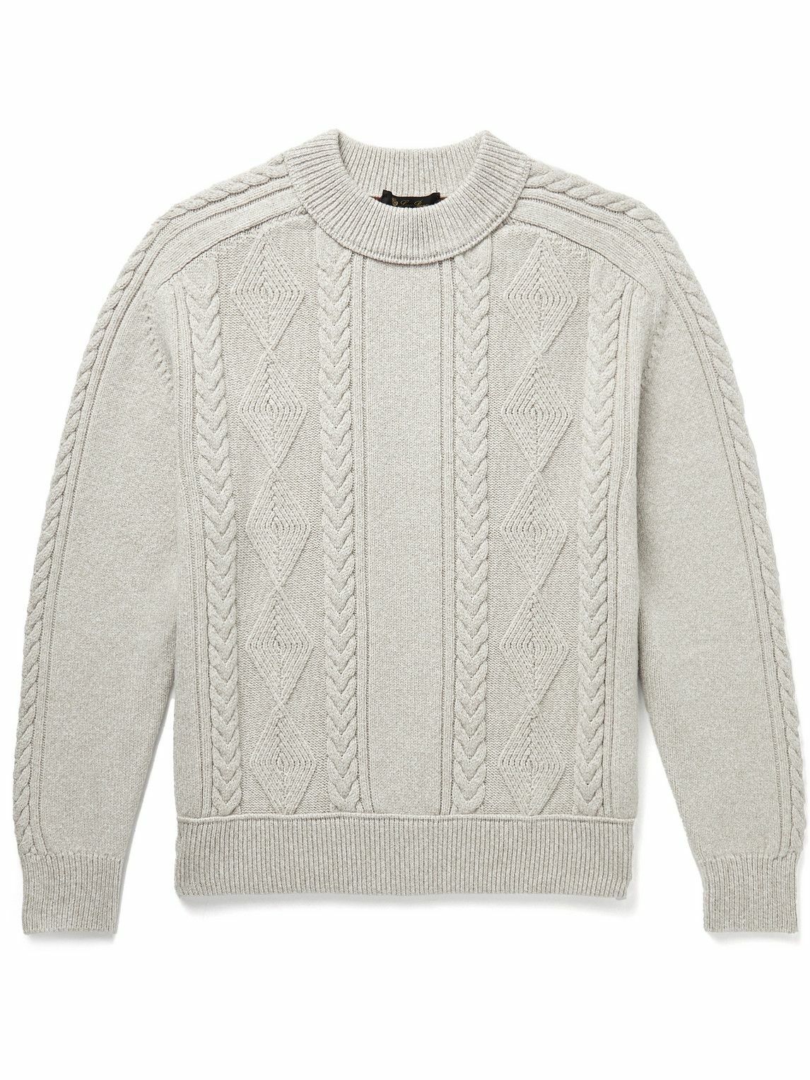Loro Piana - Versilia Cable-Knit Wool Sweater - Neutrals Loro Piana