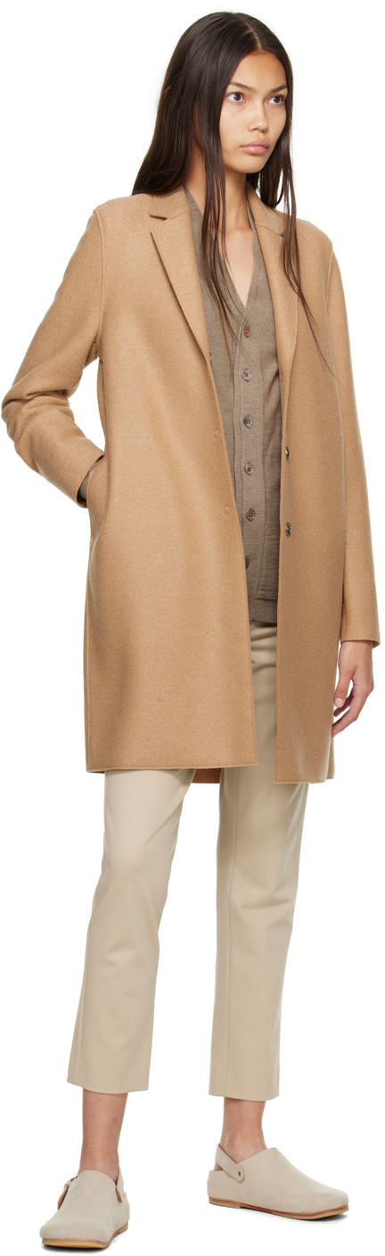Harris Wharf London Tan Cocoon Coat Harris Wharf London