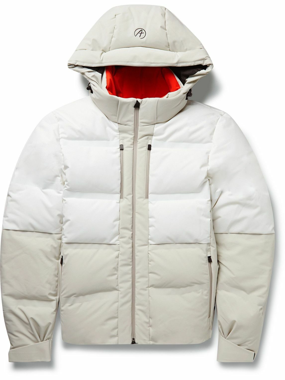 Aztech Mountain - Super Nuke Panelled Hooded Down Ski Jacket - Gray ...