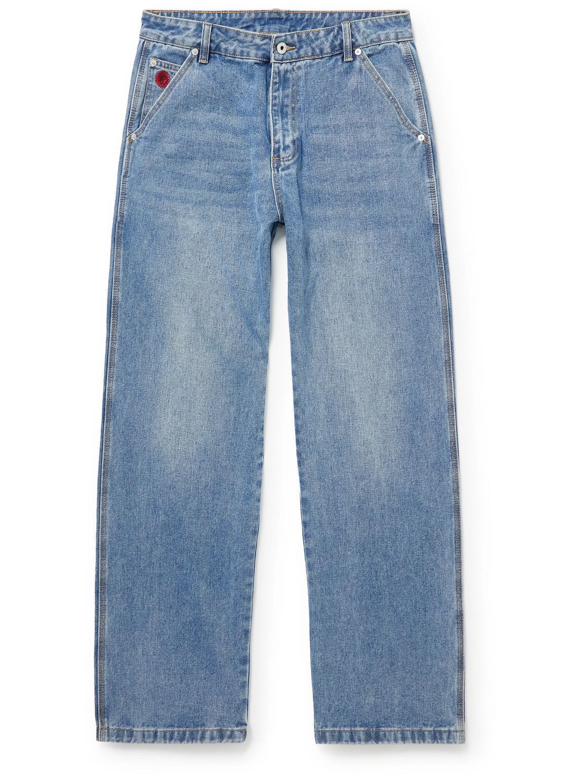 ICECREAM - Wide-Leg Printed Jeans - Blue ICECREAM