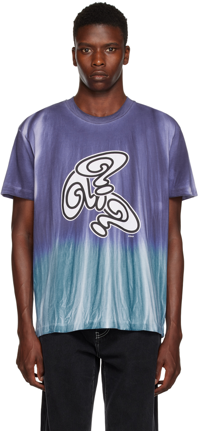 Eytys Blue & Purple Jay T-Shirt Eytys