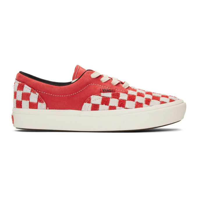 Vans Red and White ComfyCush Era L Sneakers Vans
