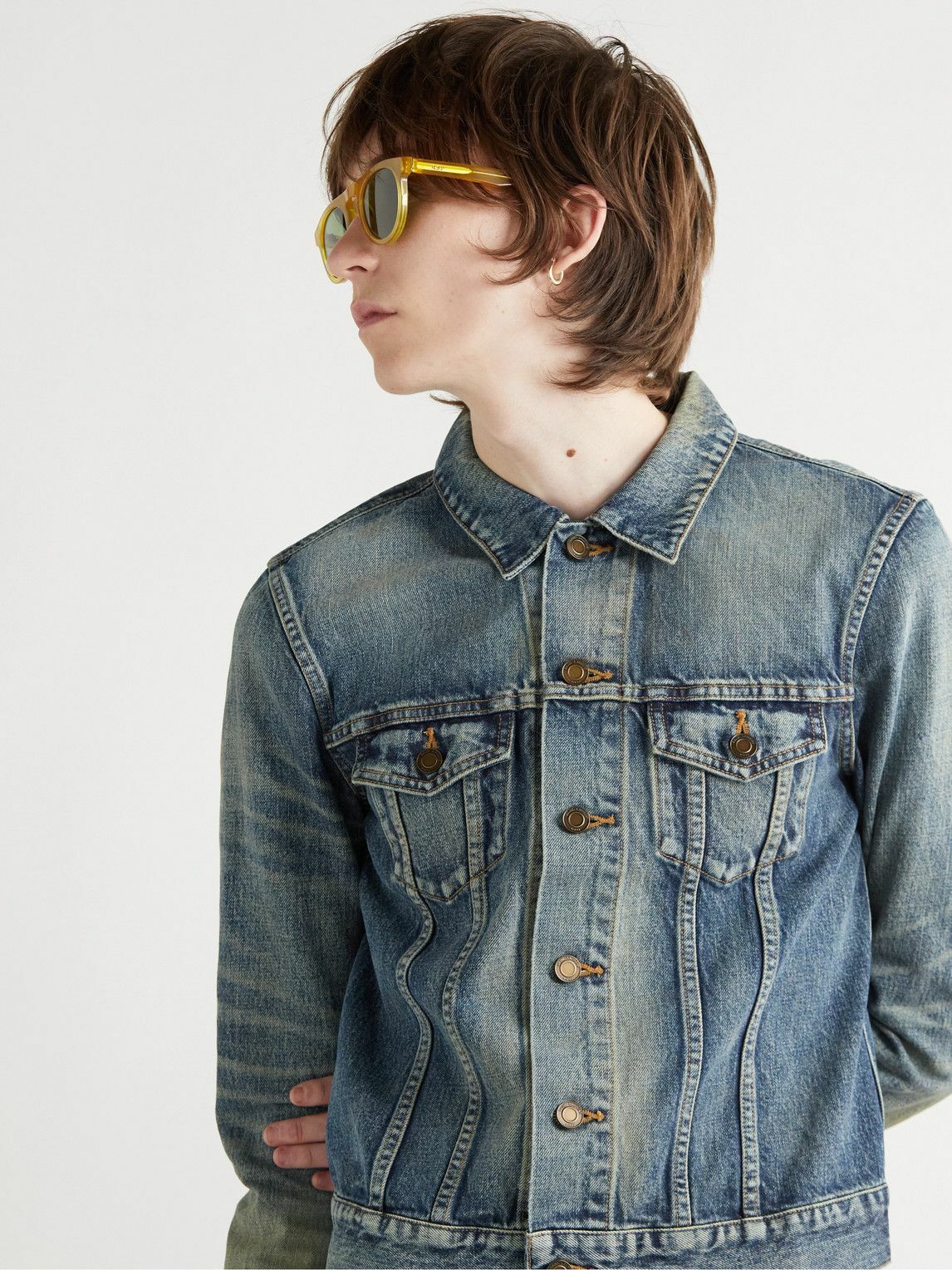 Retrosuperfuture Racer Round Frame Acetate Sunglasses Retrosuperfuture