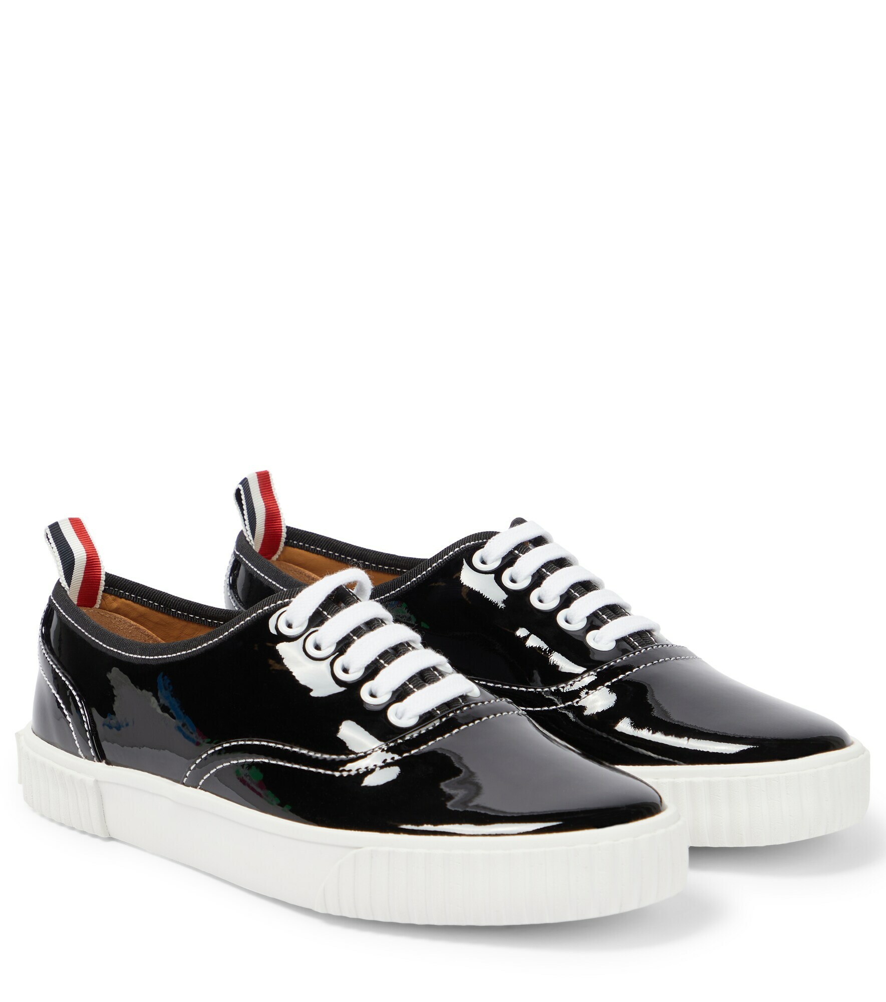 Thom Browne - Heritage patent leather sneakers Thom Browne
