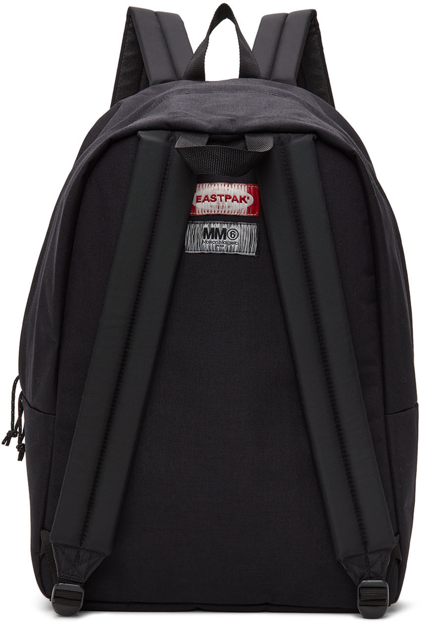 MM6 Maison Margiela Black Eastpak Edition Double Strap Backpack MM6 ...
