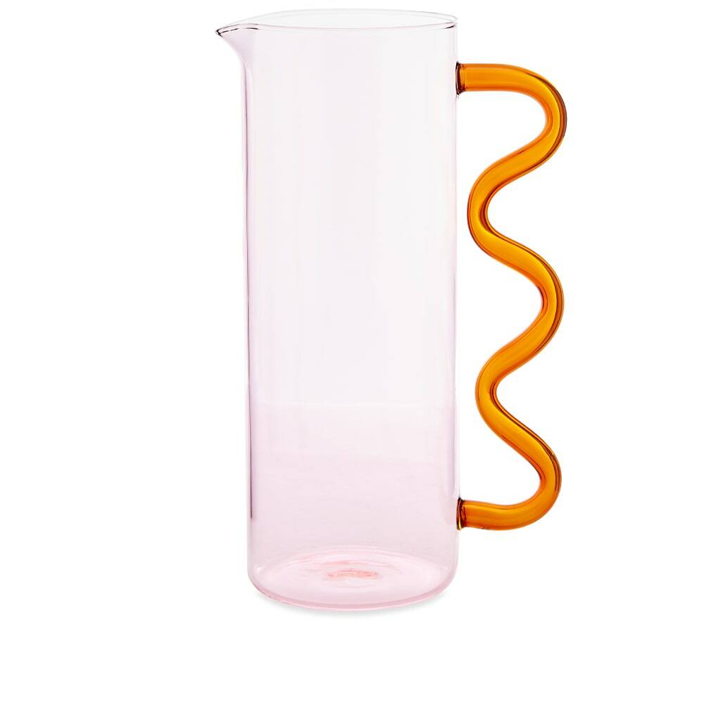 Sophie Lou Jacobsen Wave Pitcher in Pink/Amber Sophie Lou Jacobsen