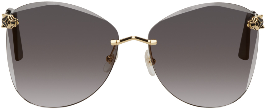 Cartier Gold Rimless Sunglasses Cartier