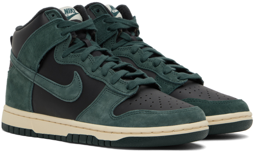 Nike Black & Green Dunk High Sneakers Nike