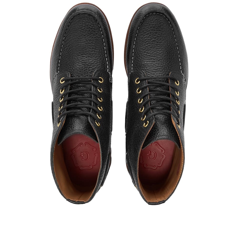 Grenson Men's Easton Moc Toe Boot in Black Grenson