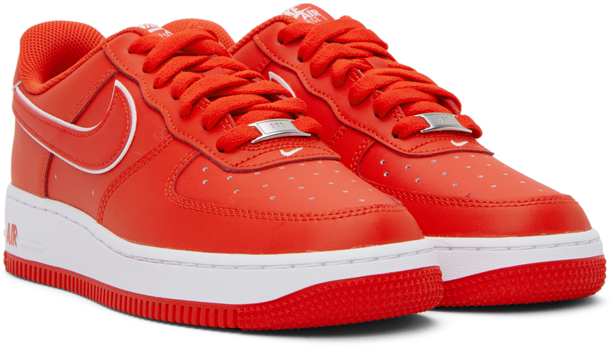 Nike Red Air Force 1 '07 Sneakers Nike