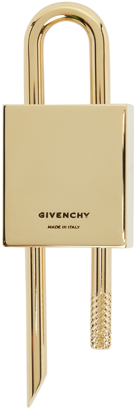 Givenchy Gold Small 4G Padlock Keychain Givenchy