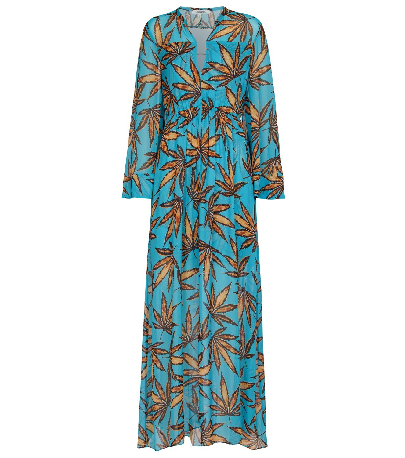 Dorothee Schumacher - Translucent leaves printed maxi dress Dorothee ...