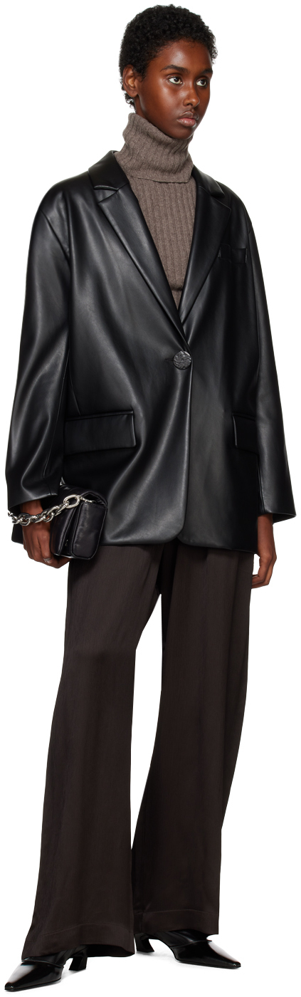 Stand Studio Black Jumbo Blazer Stand Studio