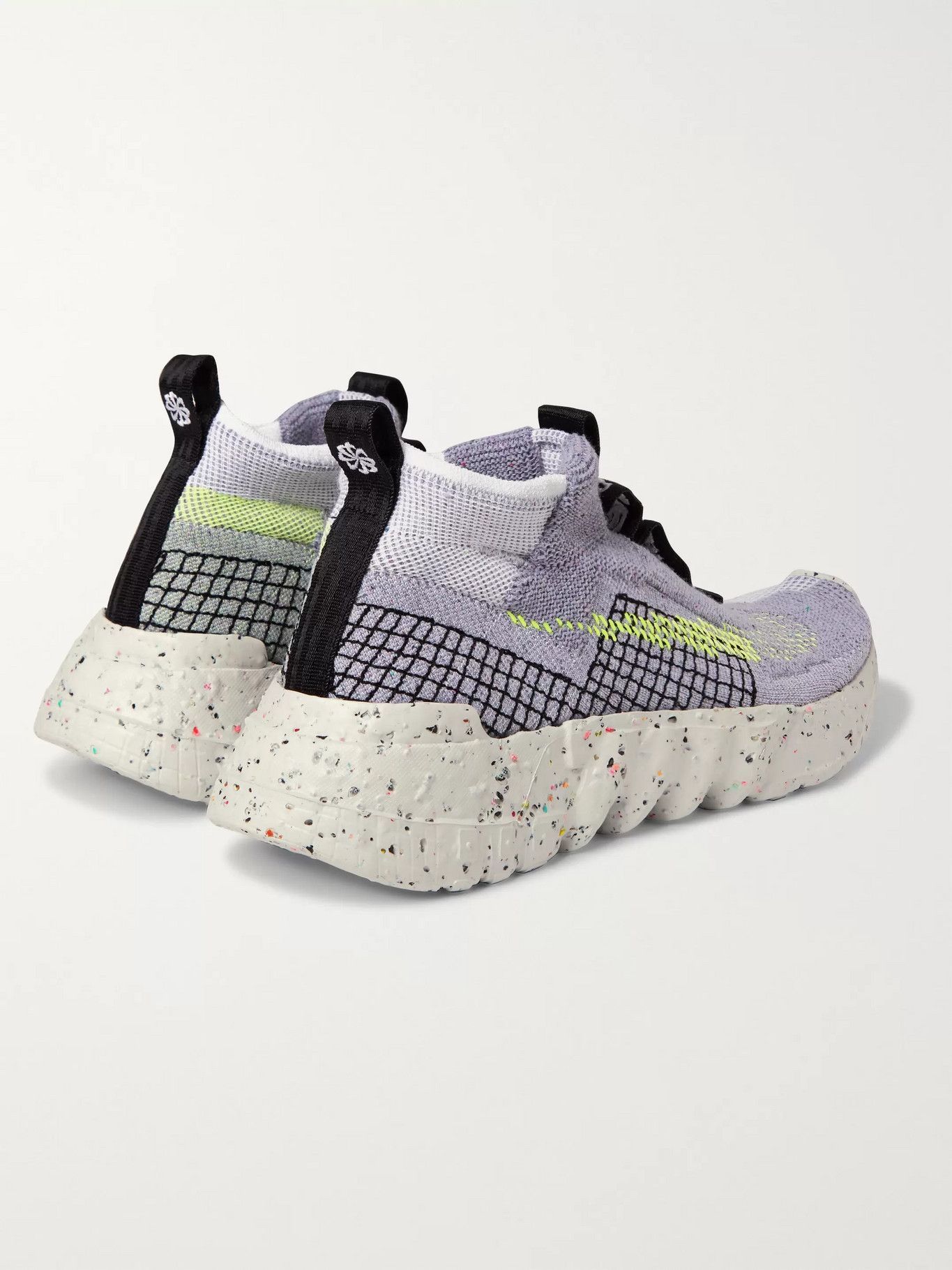 NIKE - Space Hippie 02 Space Waste Flyknit Slip-On Sneakers - Gray Nike