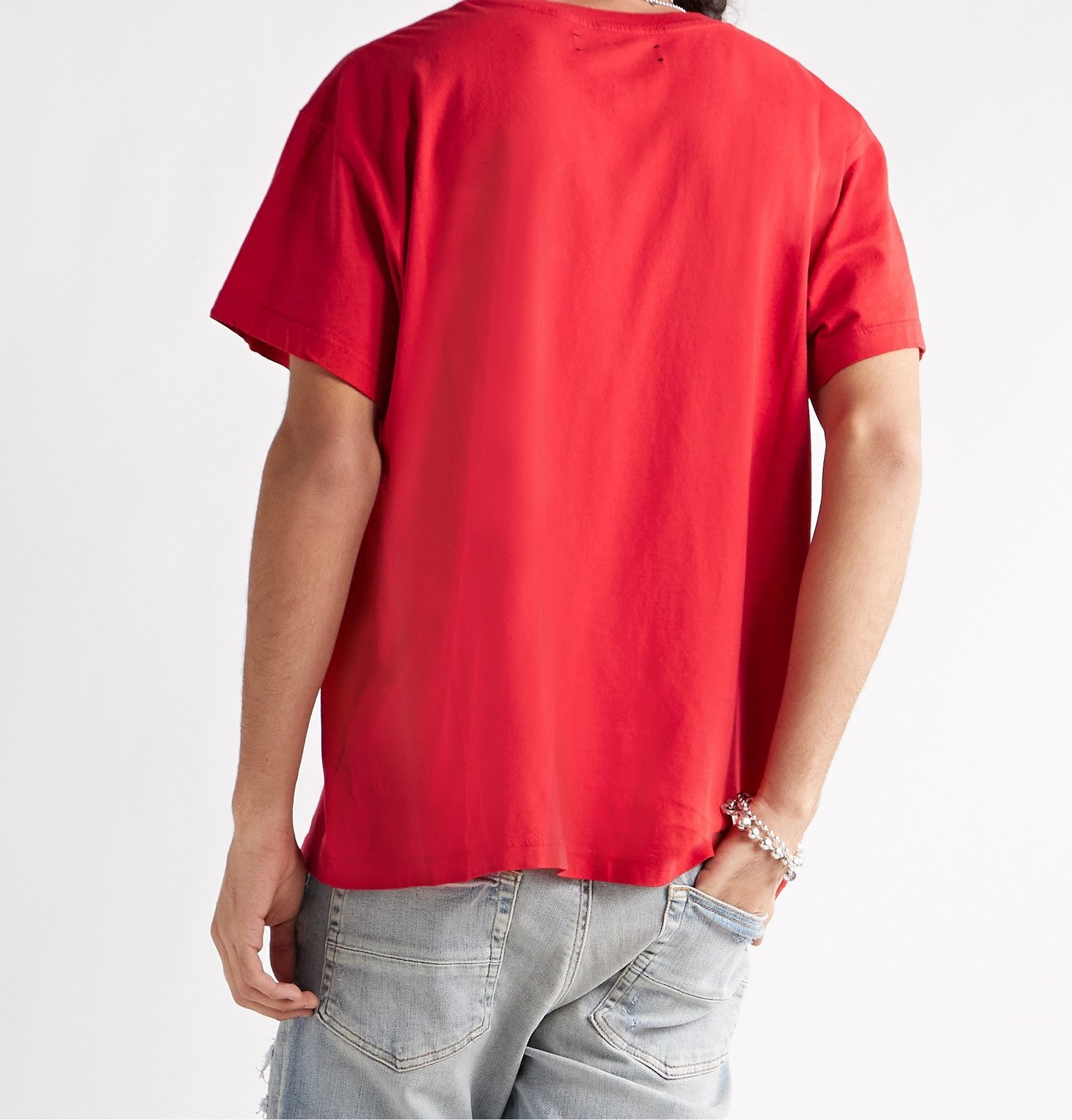 AMIRI - Logo-Print Cotton-Jersey T-Shirt - Red Amiri