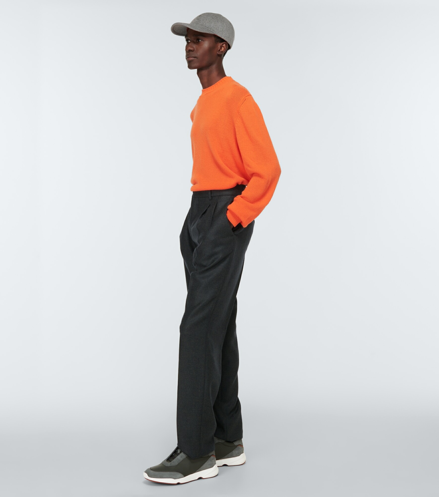 Loro Piana - Modular Walk suede and leather sneakers Loro Piana