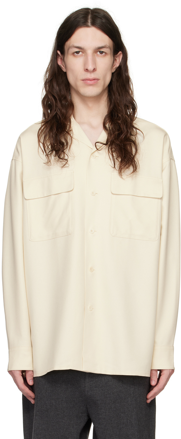 AMI Alexandre Mattiussi Off-White Patch Pockets Shirt AMI Alexandre ...