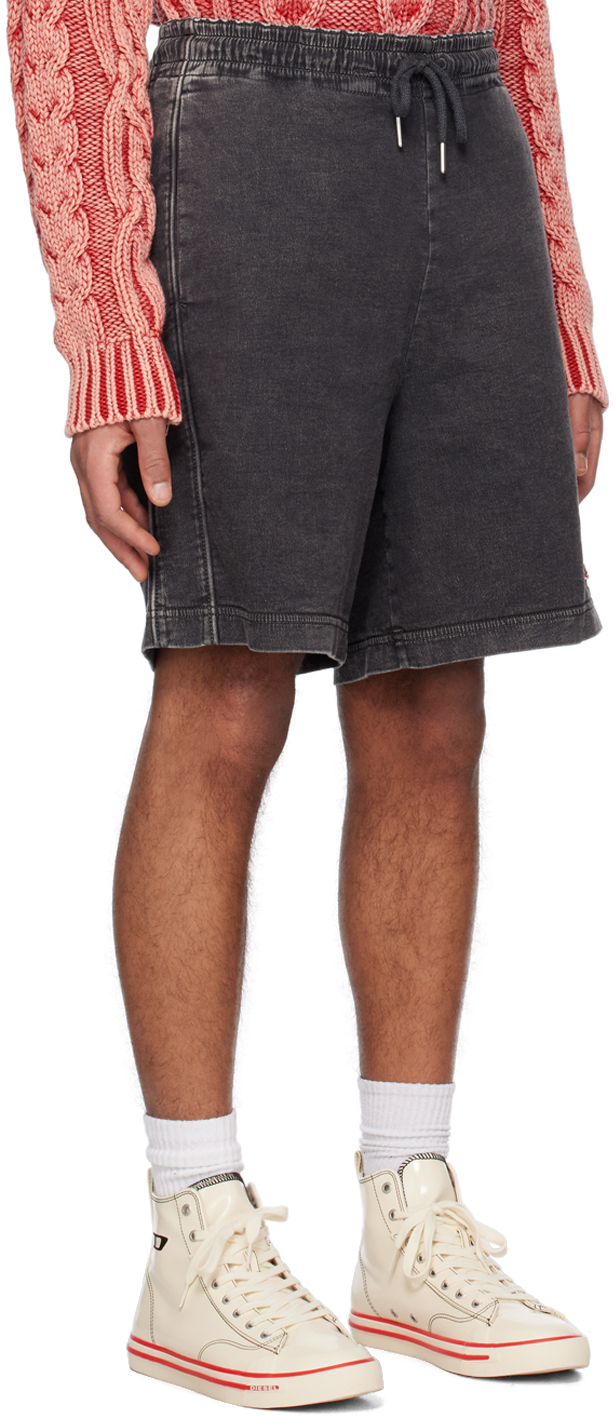 Diesel Black D-Boxy Denim Shorts Diesel