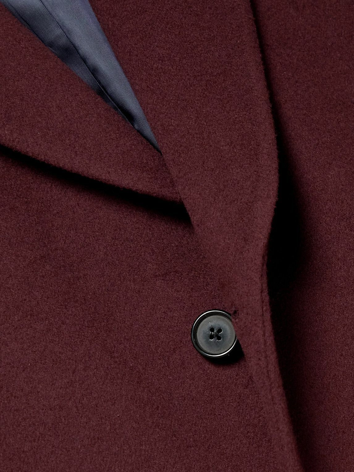Paul Smith - Epsom Wool and Cashmere-Blend Felt Overcoat - Burgundy ...