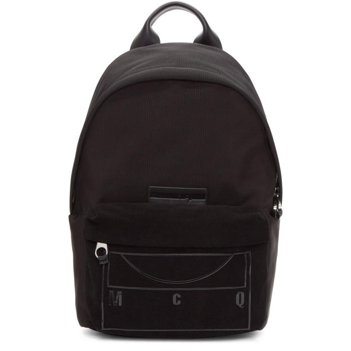 McQ Alexander McQueen Black Classic Backpack McQ Alexander McQueen