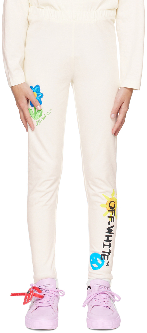 Off-White Kids Off-White Sun & Peace Leggings Off-White