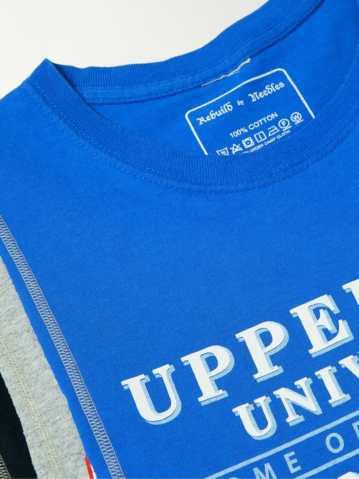 Needles - 7 Cuts Distressed Printed Cotton-Jersey T-Shirt - Multi Needles