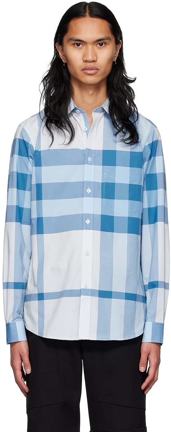 Burberry Blue Vintage Check Shirt Burberry
