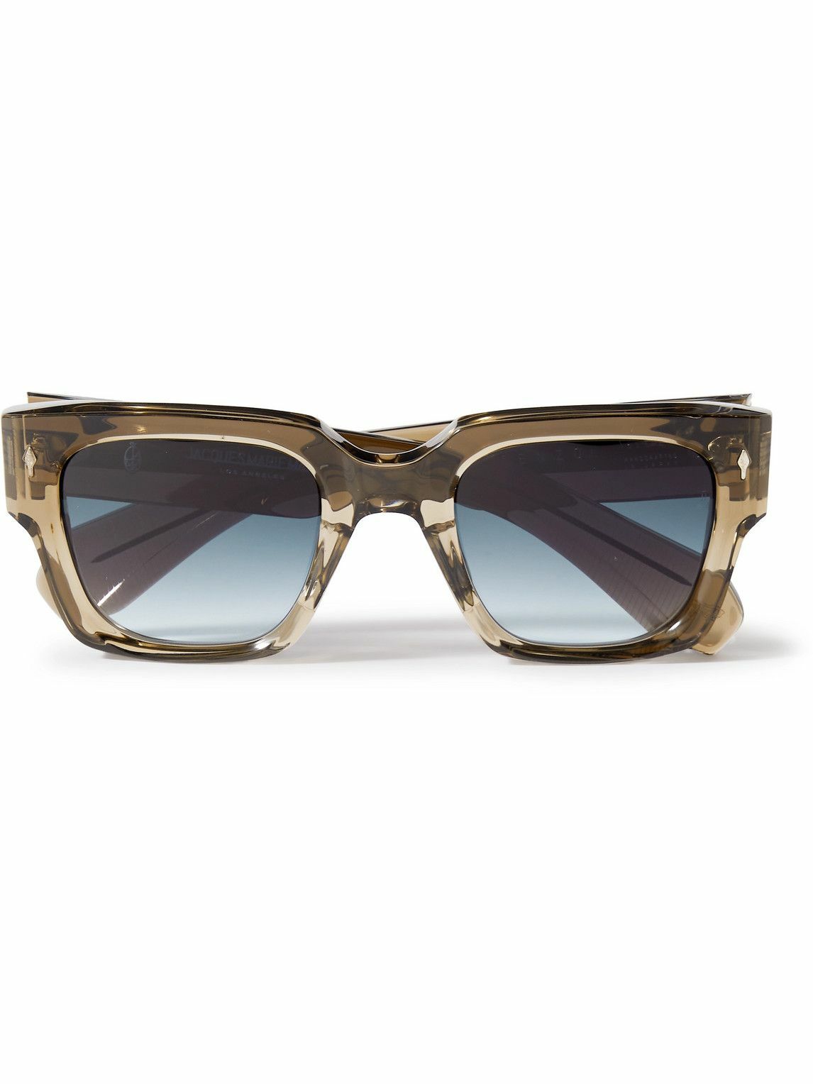 Jacques Marie Mage - Enzo Square-Frame Gold-Tone and Acetate Sunglasses ...
