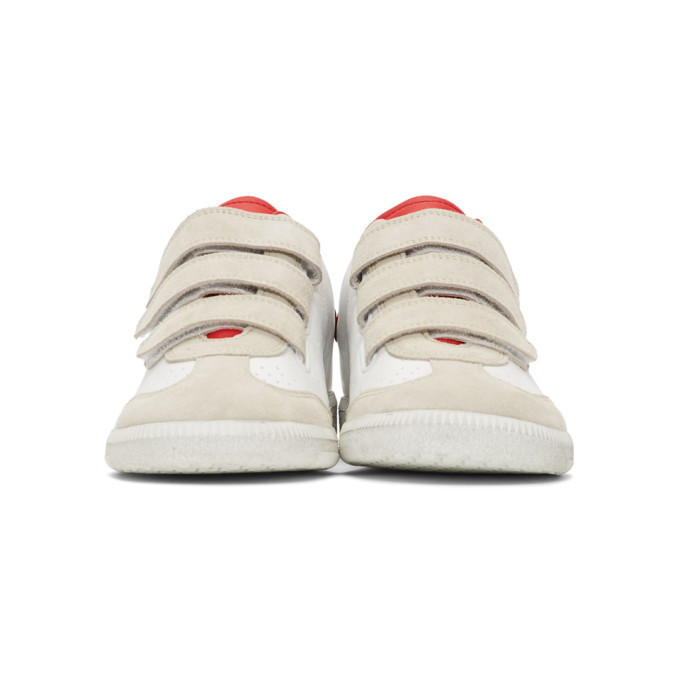 Isabel Marant Red and White Beth Sneakers Isabel Marant