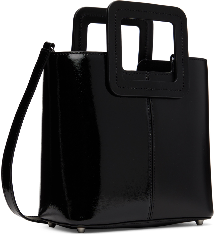 Staud Black Mini Shirley Split Bag Staud