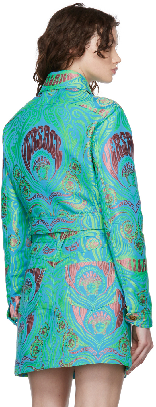 Versace Multicolor Medusa Music Jacket Versace