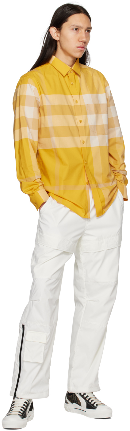 Burberry Yellow Check Shirt Burberry