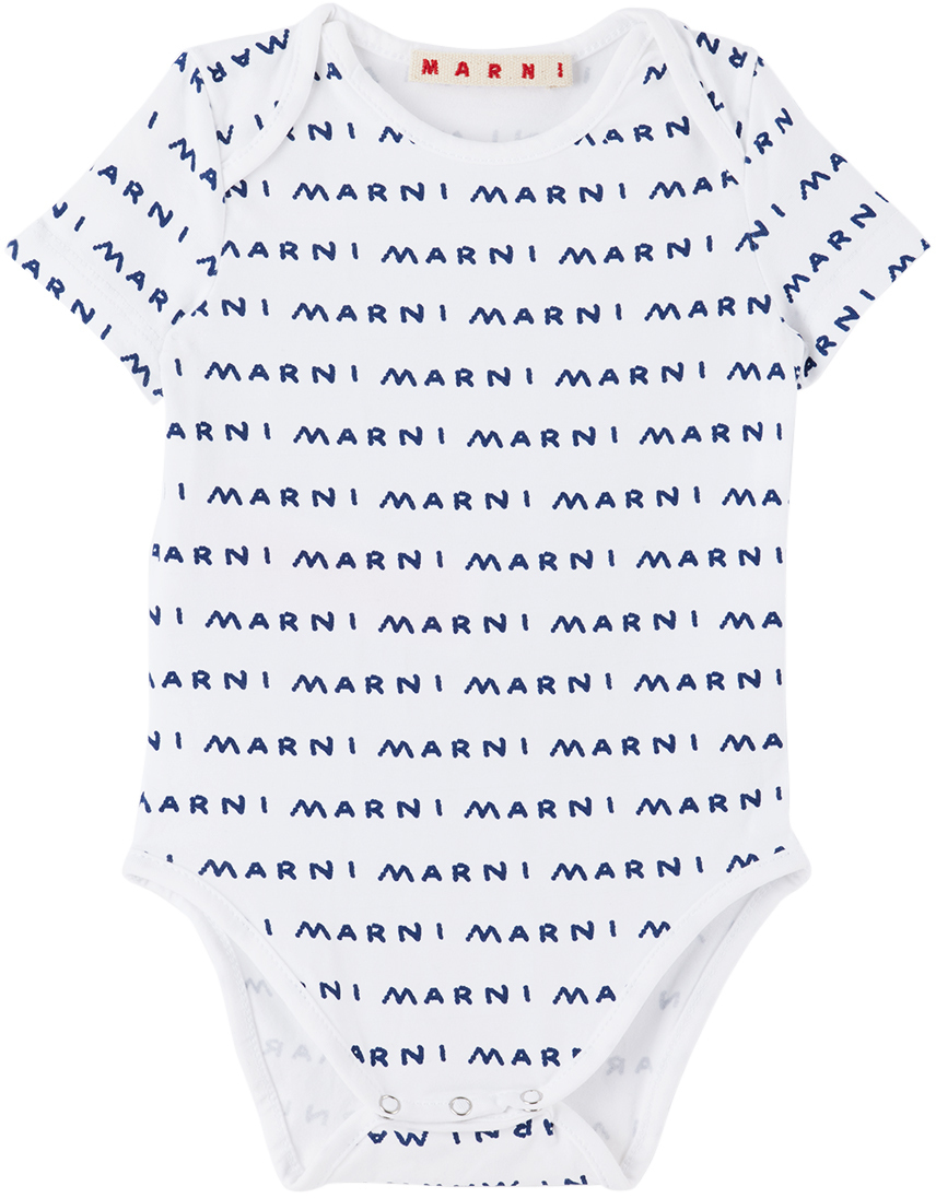 Marni Baby White Three-Piece Set Marni