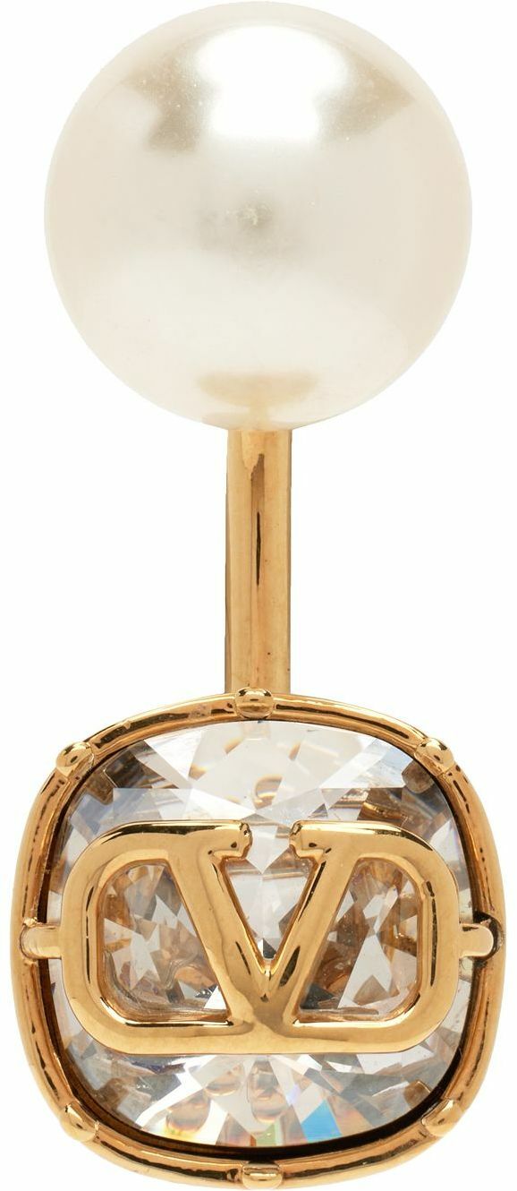 Valentino Garavani Gold VLogo Mono Earring Valentino Garavani