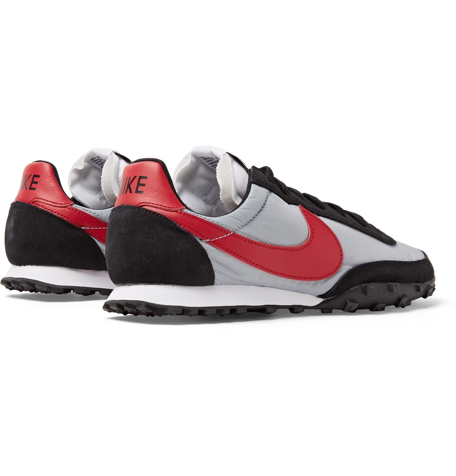 Nike - Waffle Racer Nylon, Suede and Leather Sneakers - Gray Nike