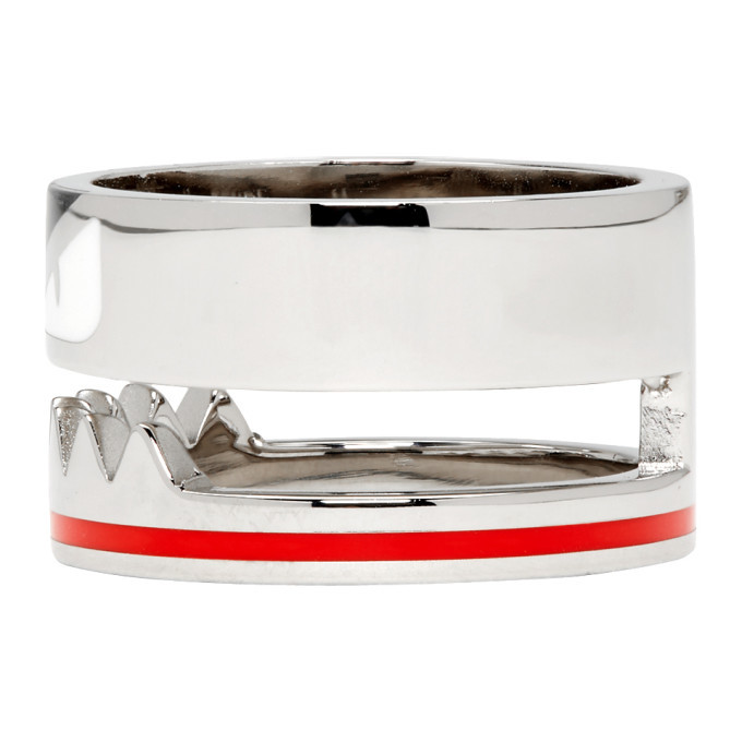Fendi Silver Bag Bugs Band Ring Fendi