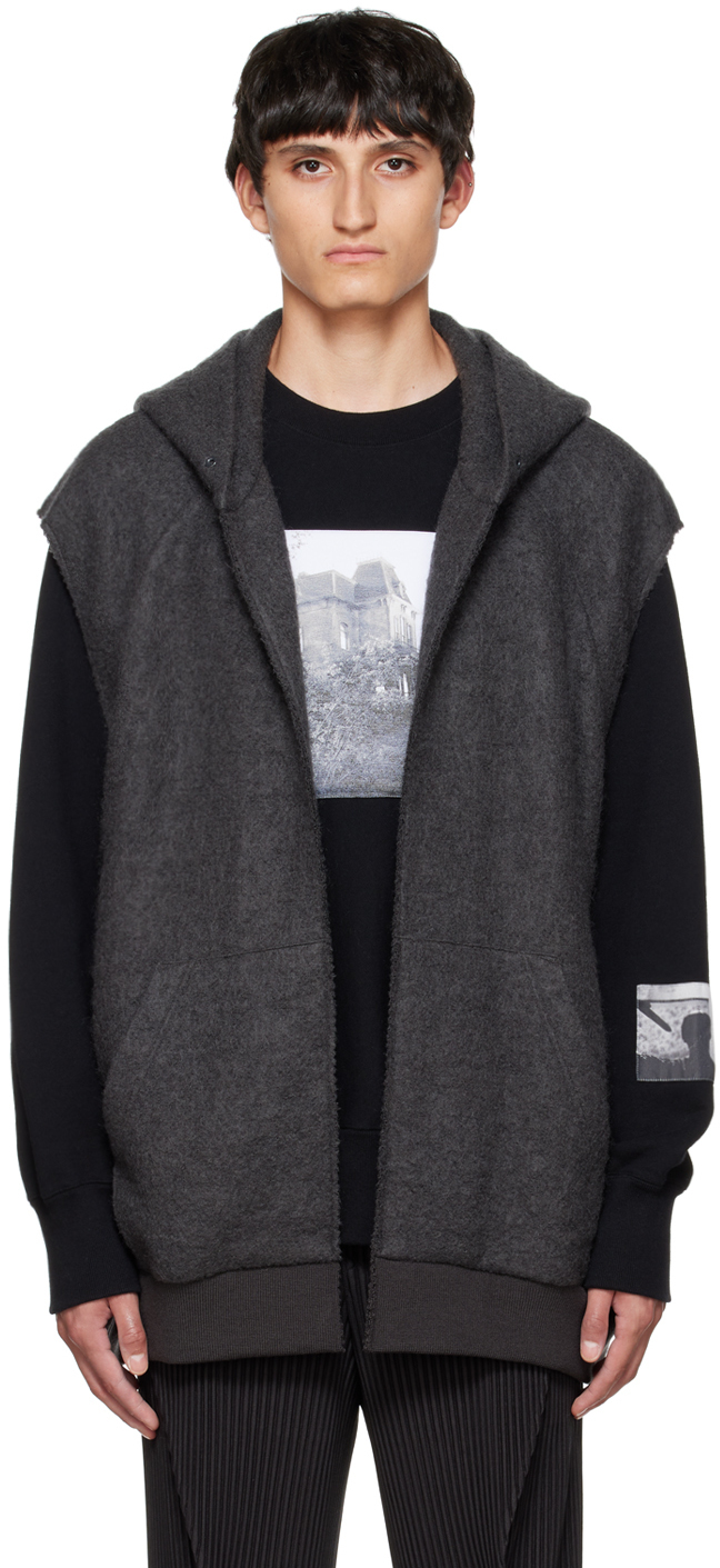 Undercover Gray Open Hoodie Undercover