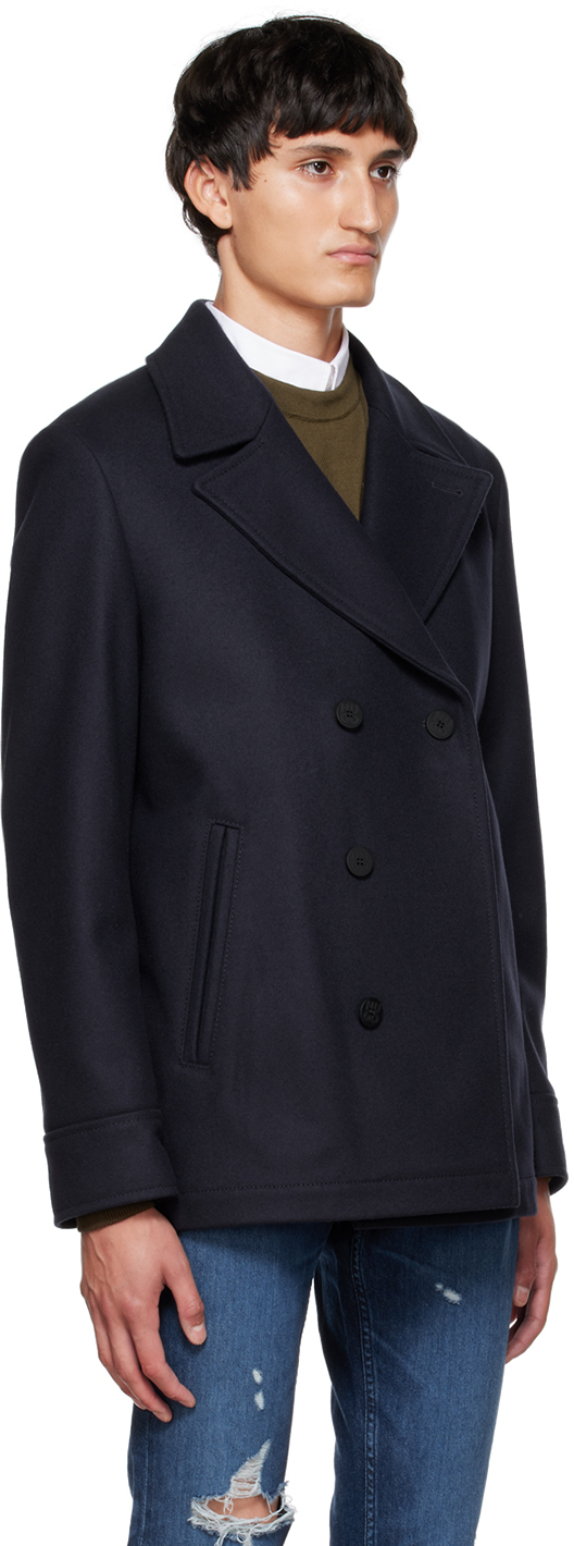 Hugo Navy Caban Peacoat Hugo Boss