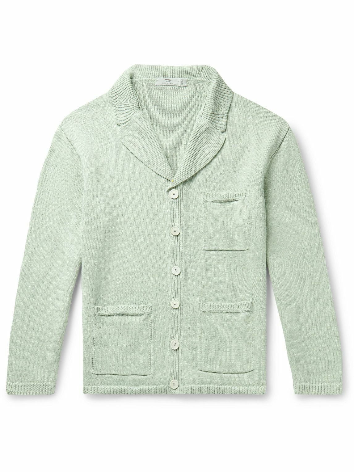 Inis Meáin - Pub Jacket Linen-Blend Cardigan - Green Inis Meáin