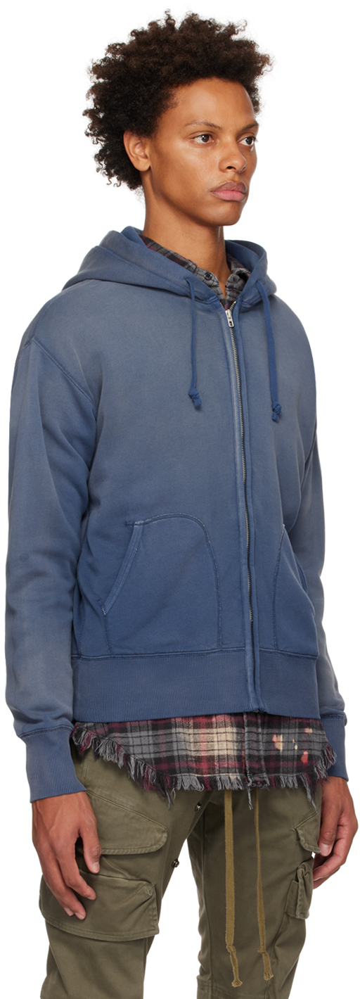 RRL Navy Zip Hoodie RRL