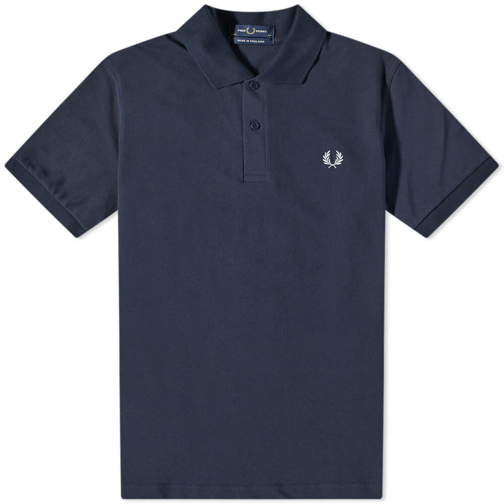 Fred Perry Authentic Men's Reissues Original Plain Polo Shirt in Navy ...
