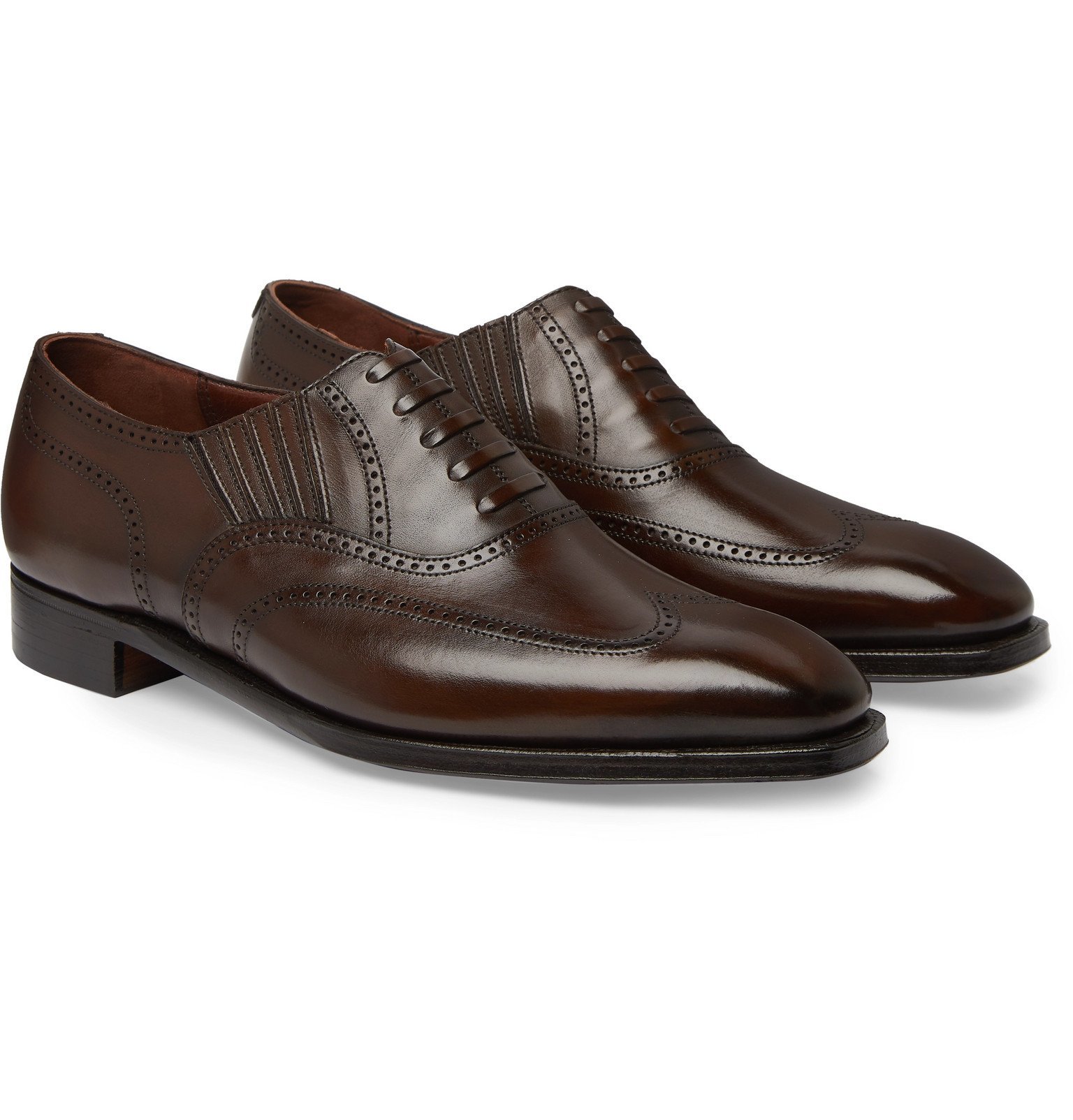 George Cleverley - Winston Leather Oxford Brogues - Brown George Cleverley