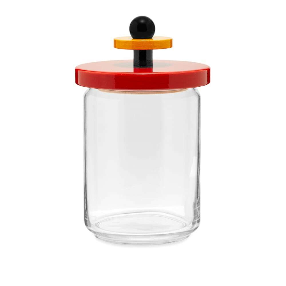 Alessi Glass Jar in Red/Black/Yellow Alessi