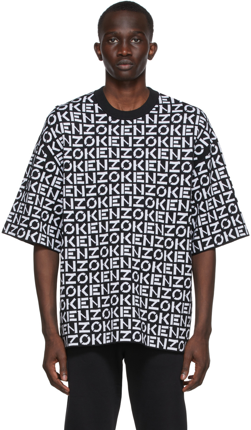 Kenzo Black Monogram T-Shirt Kenzo