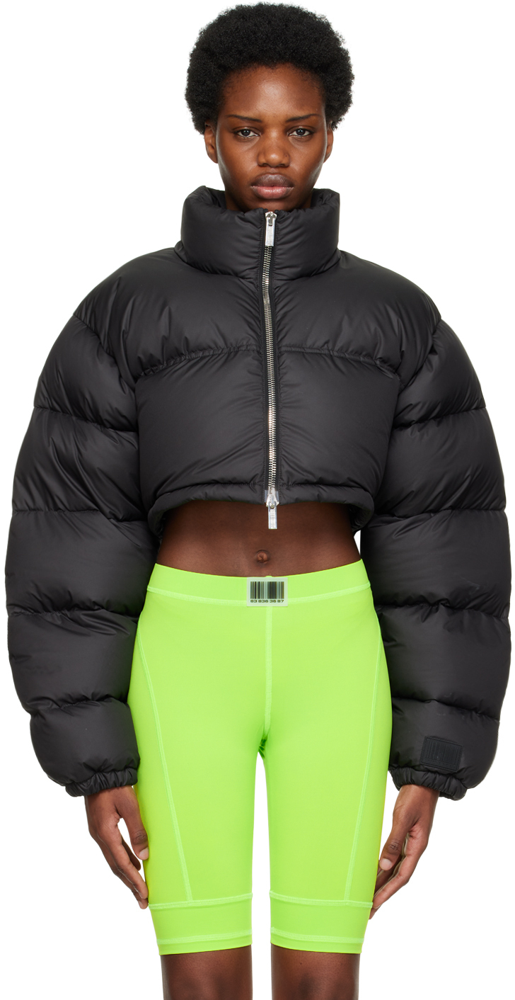 VTMNTS Black Cropped Down Jacket VTMNTS